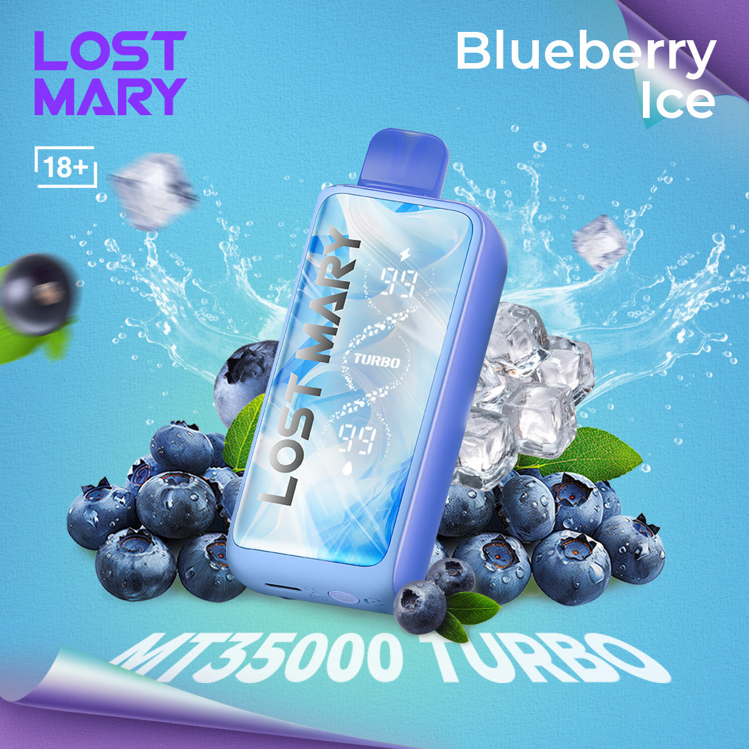 LOST MARY MT35000 TURBO Blueberry Ice — ELFBAR